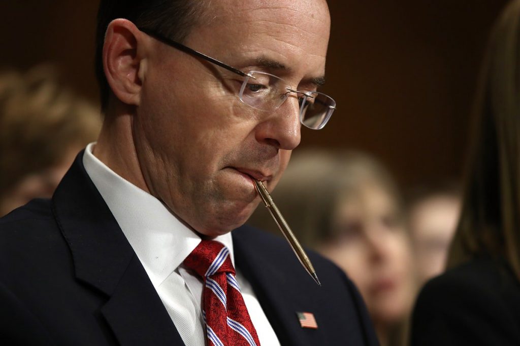 Breaking: Rod Rosenstein Running Scared, Refuses to Turn Over Memos ...